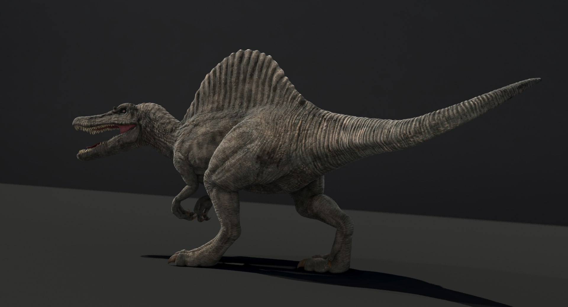 Realistic Spinosaurus Rigged 3d Model