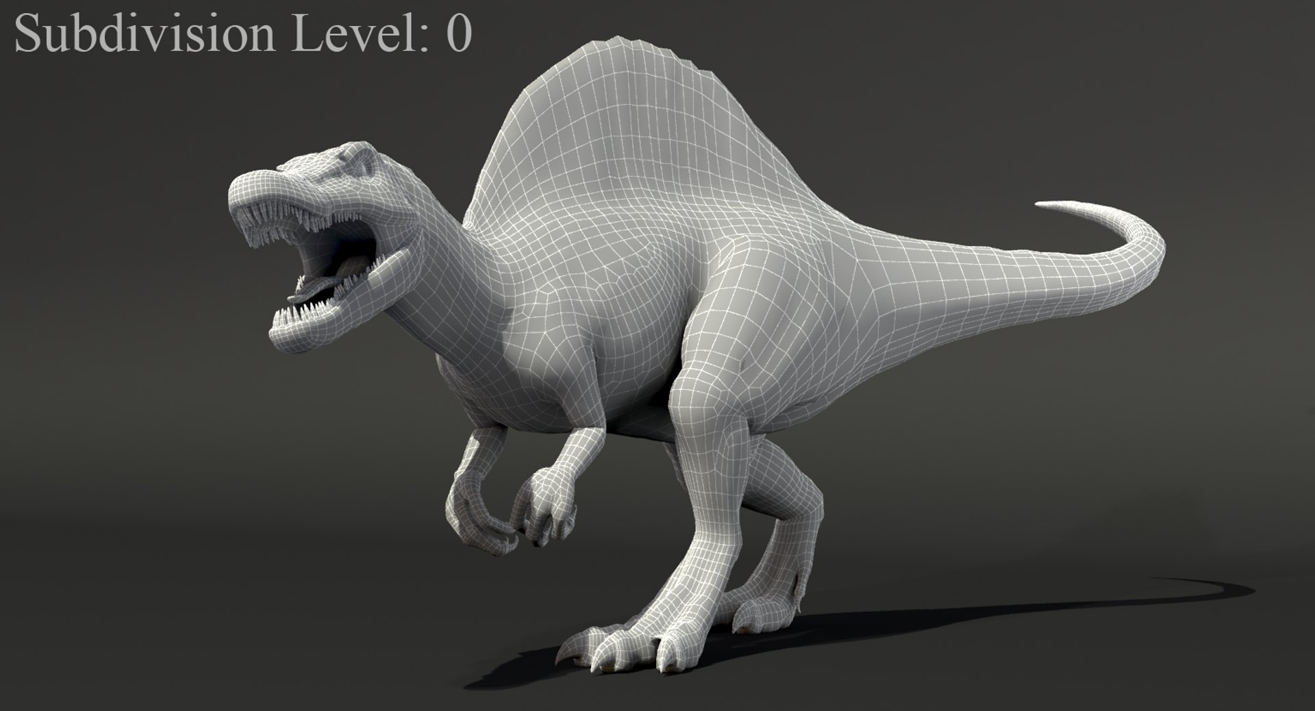 Realistic Spinosaurus Rigged 3d Model