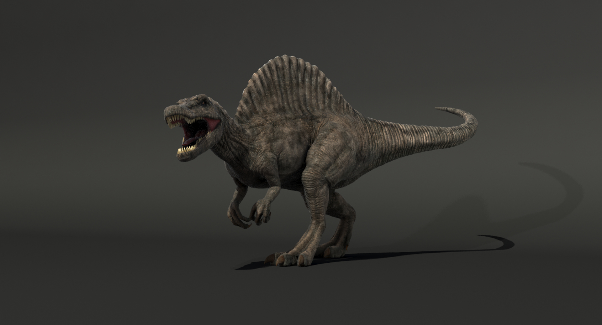 Realistic Spinosaurus Rigged 3d Model