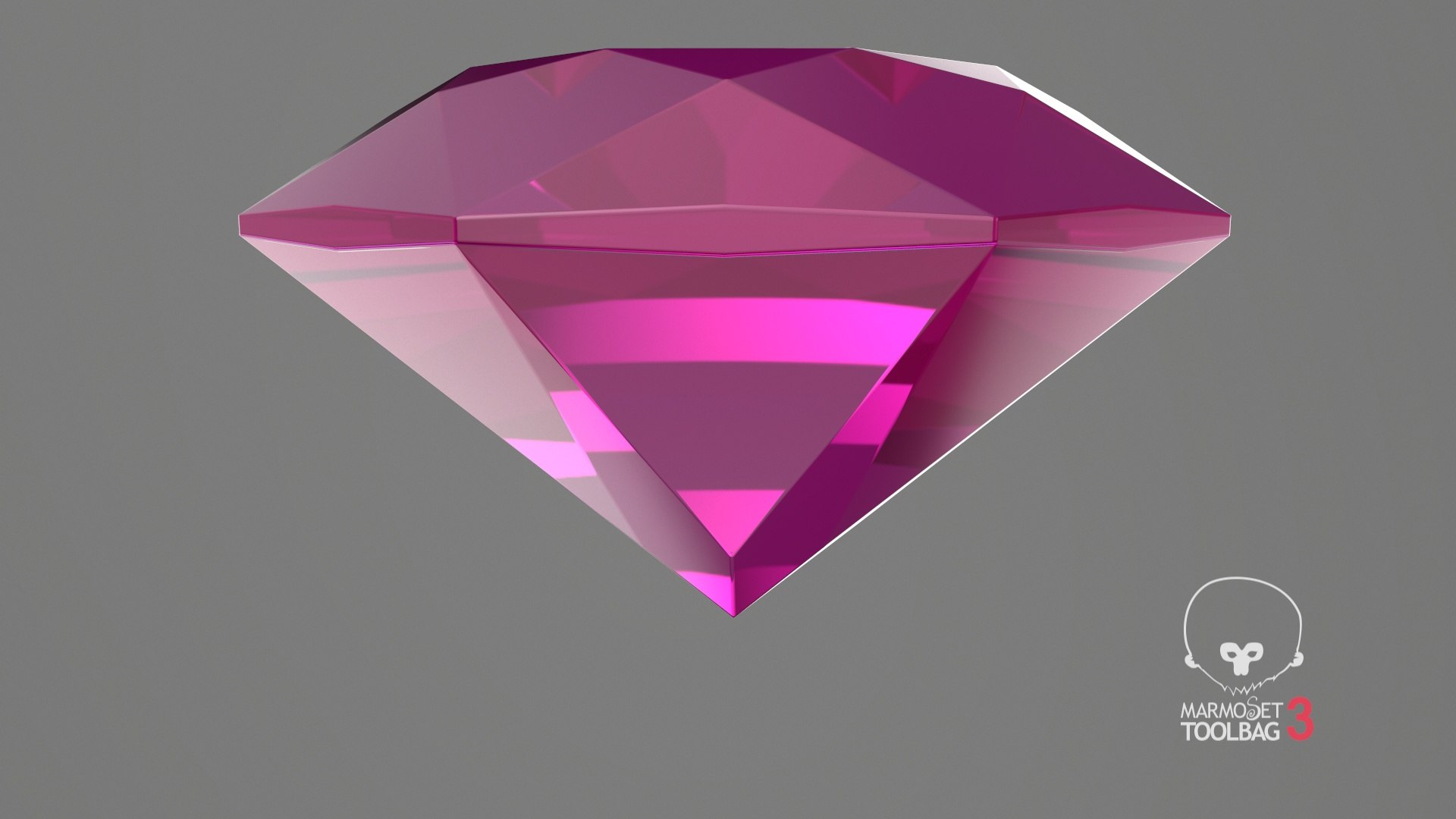3D Single Cut Pink Topaz Model - TurboSquid 1837813