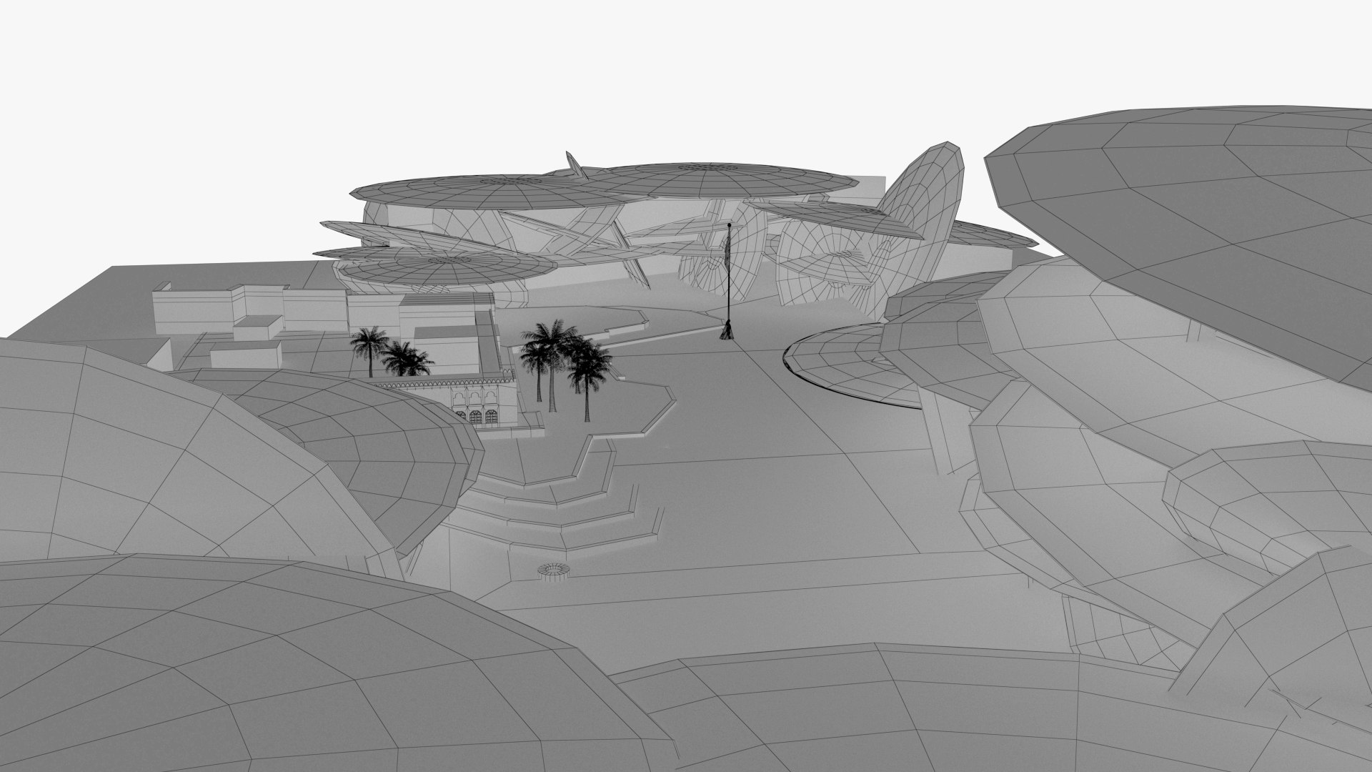 National Musuem Of Qatar 3D Model - TurboSquid 2347102