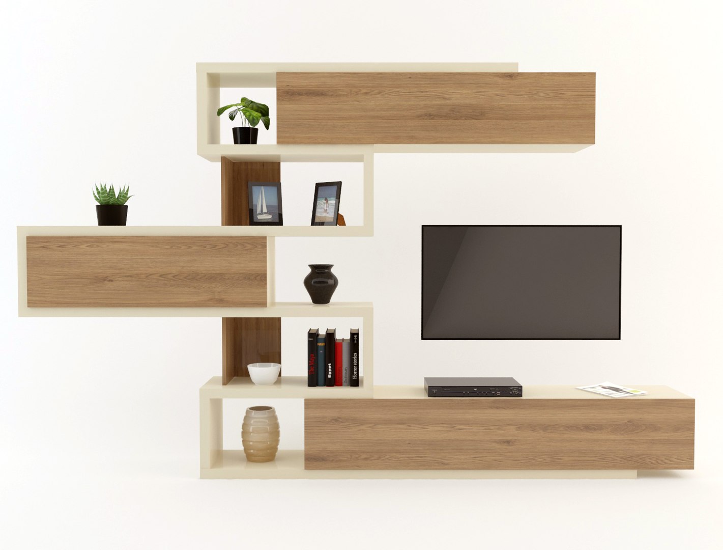 3D Modern Tv Unit - TurboSquid 1474639