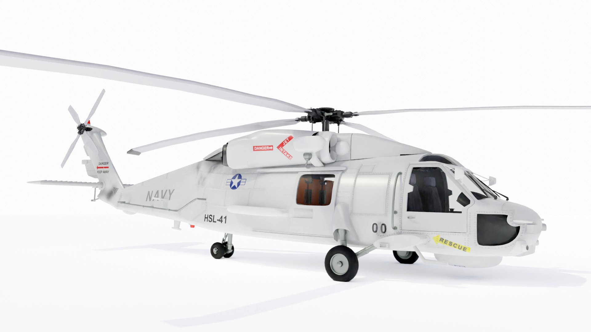 helicopter chopper 3d model