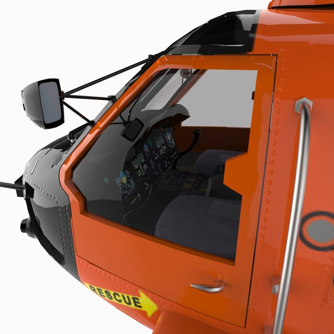 helicopter chopper 3d model