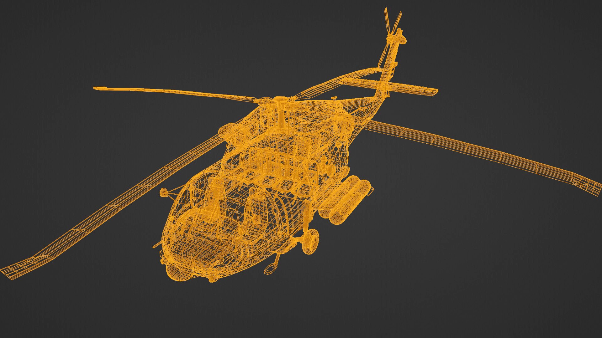 helicopter chopper 3d model