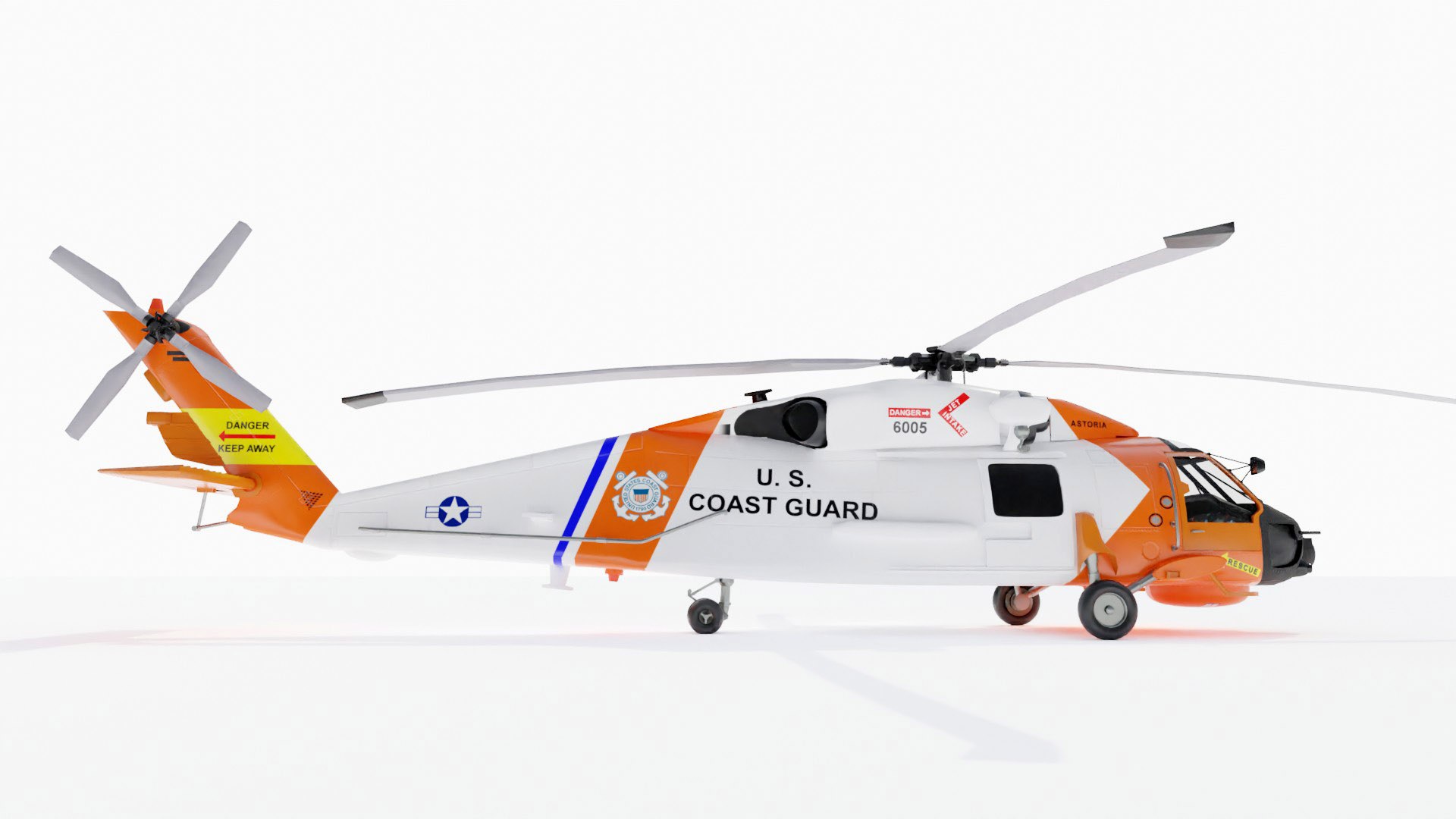 helicopter chopper 3d model