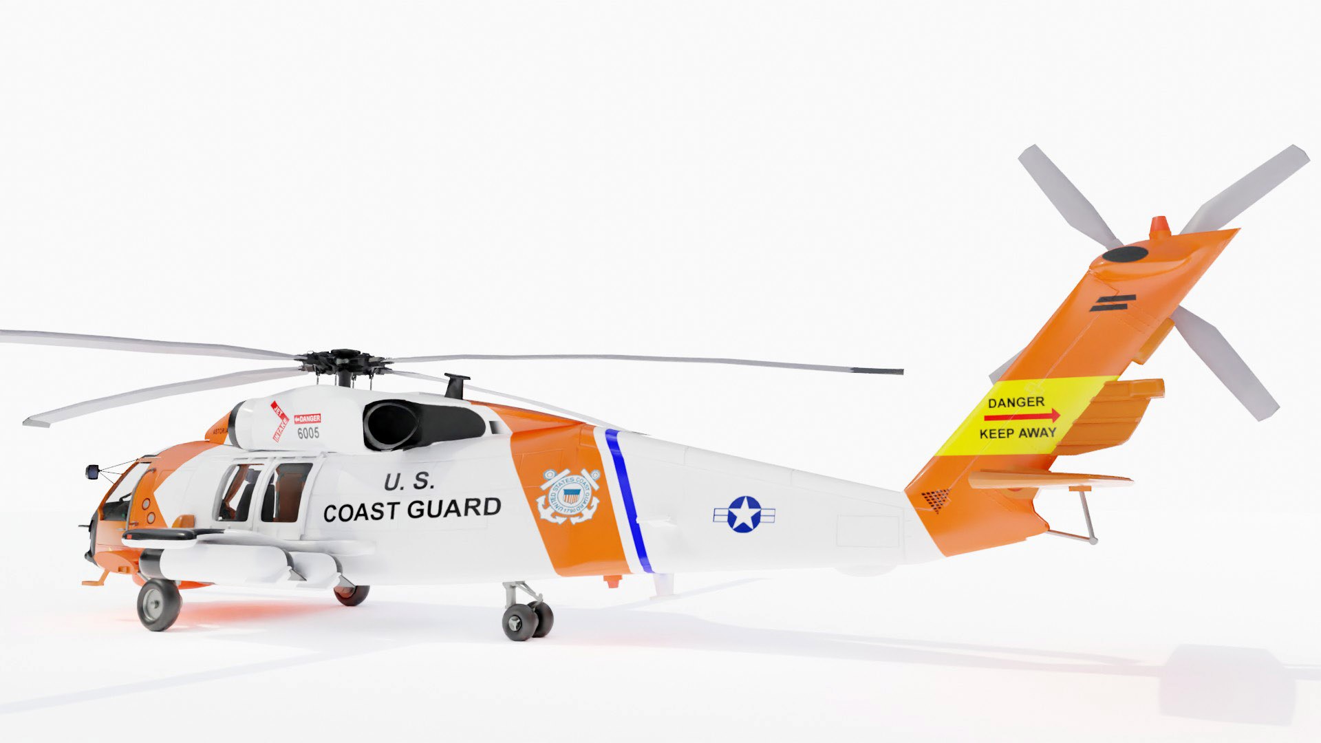 helicopter chopper 3d model