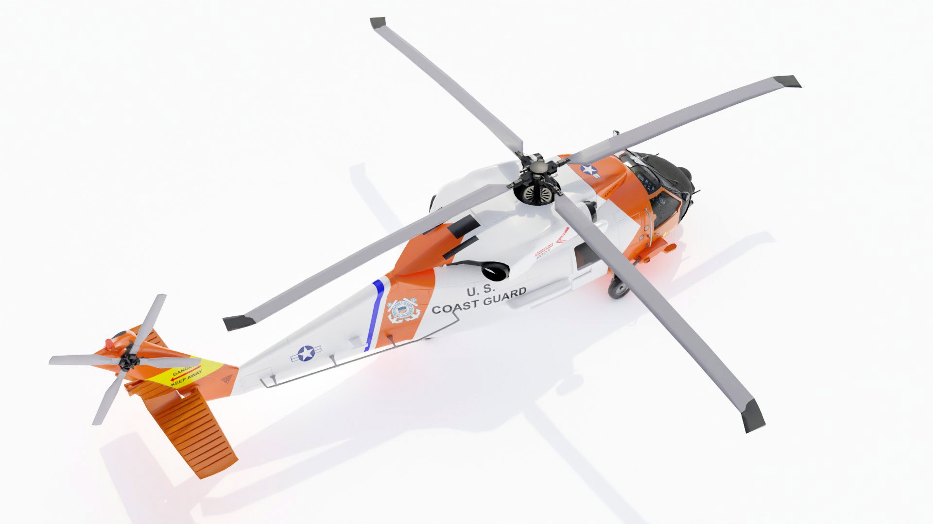 helicopter chopper 3d model