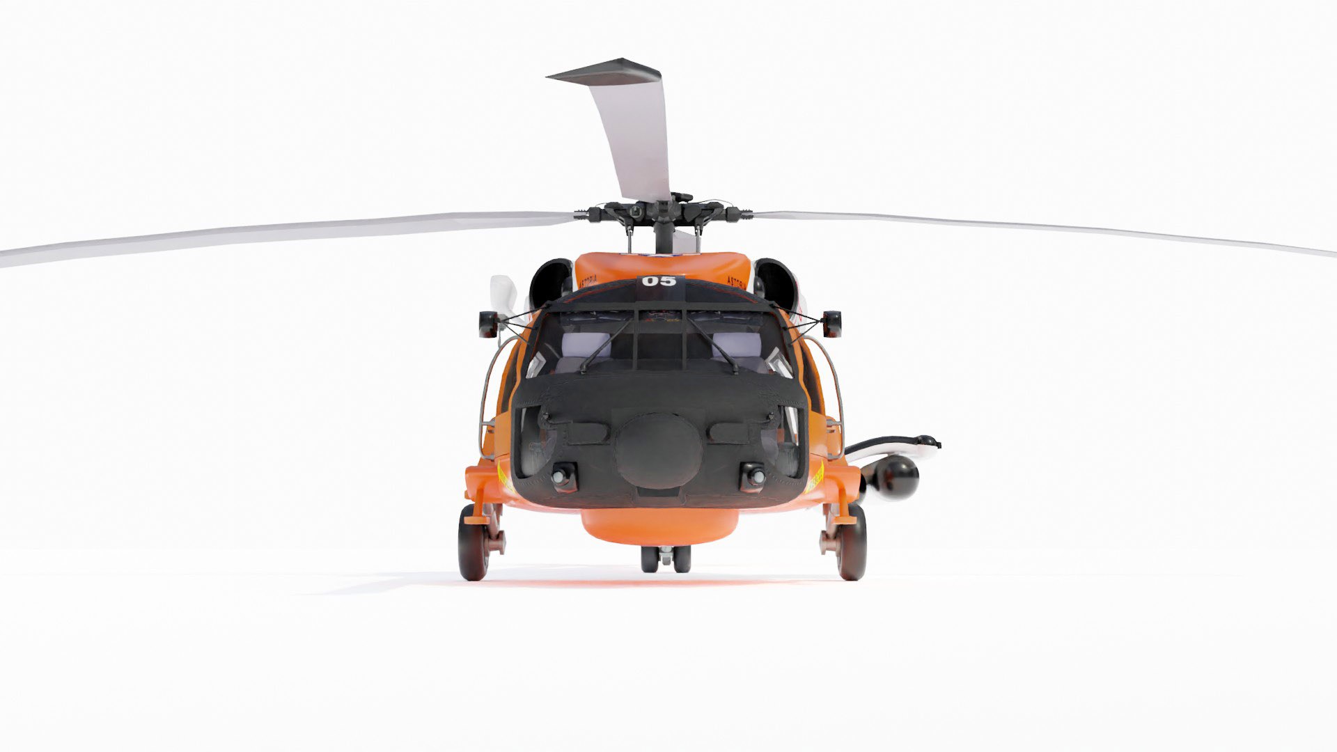 helicopter chopper 3d model