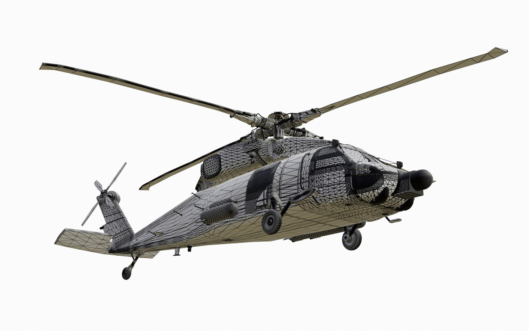 helicopter chopper 3d model