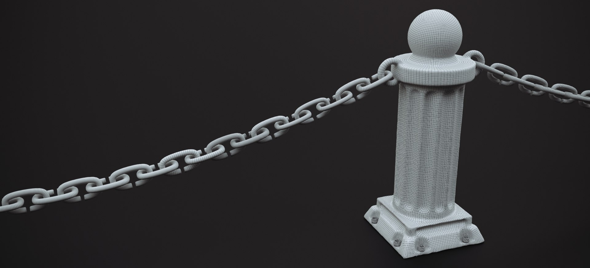 3D CITY SIDEWALK GUARD POST TYPE C - TurboSquid 2074025