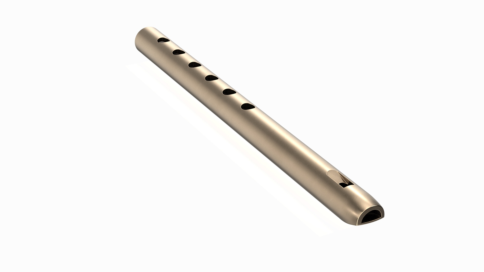 3D Brass Flute Model - TurboSquid 2378194