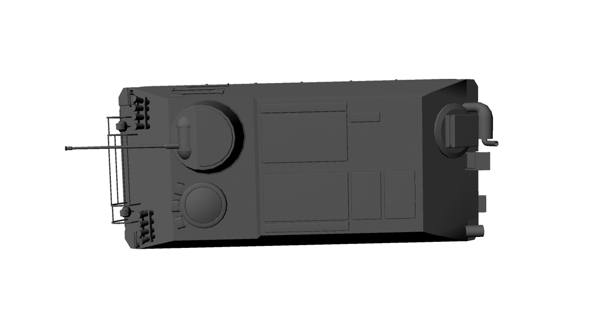 3d Wwii German Apc Hs-30