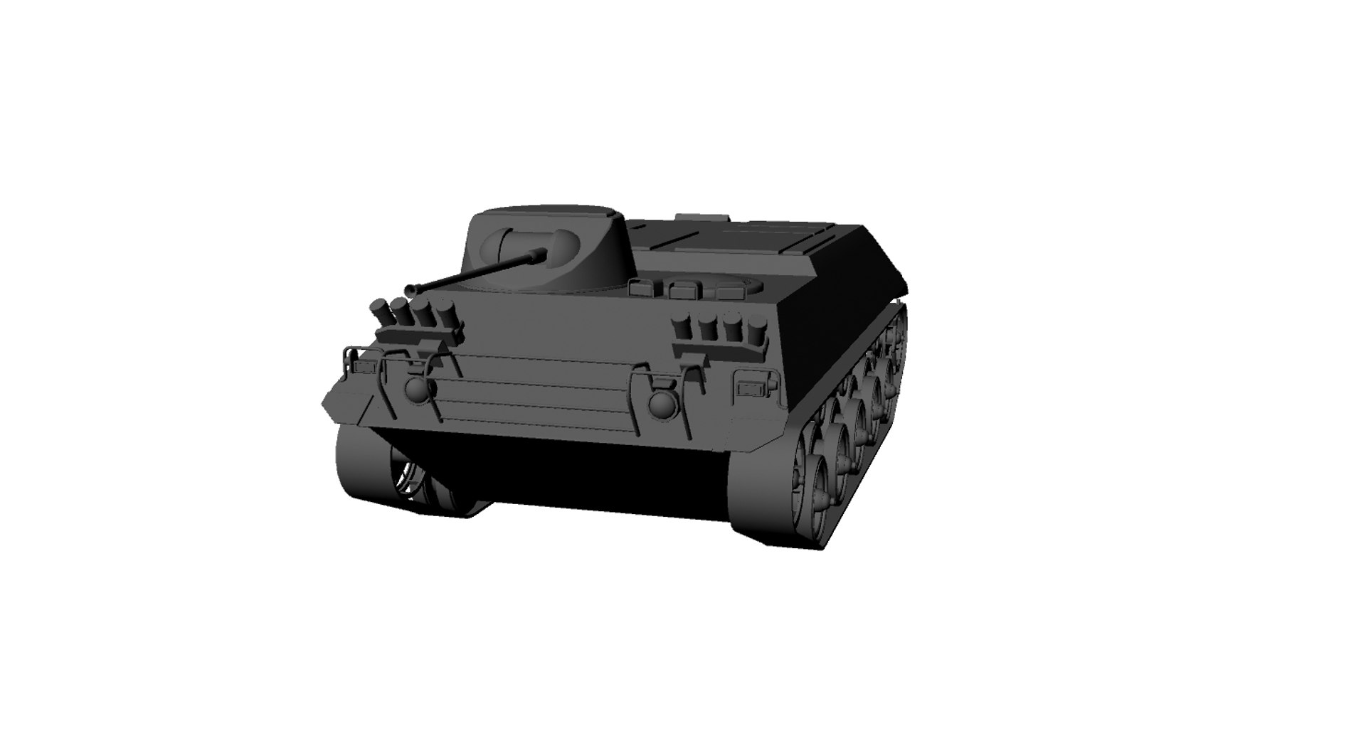 3d Wwii German Apc Hs-30