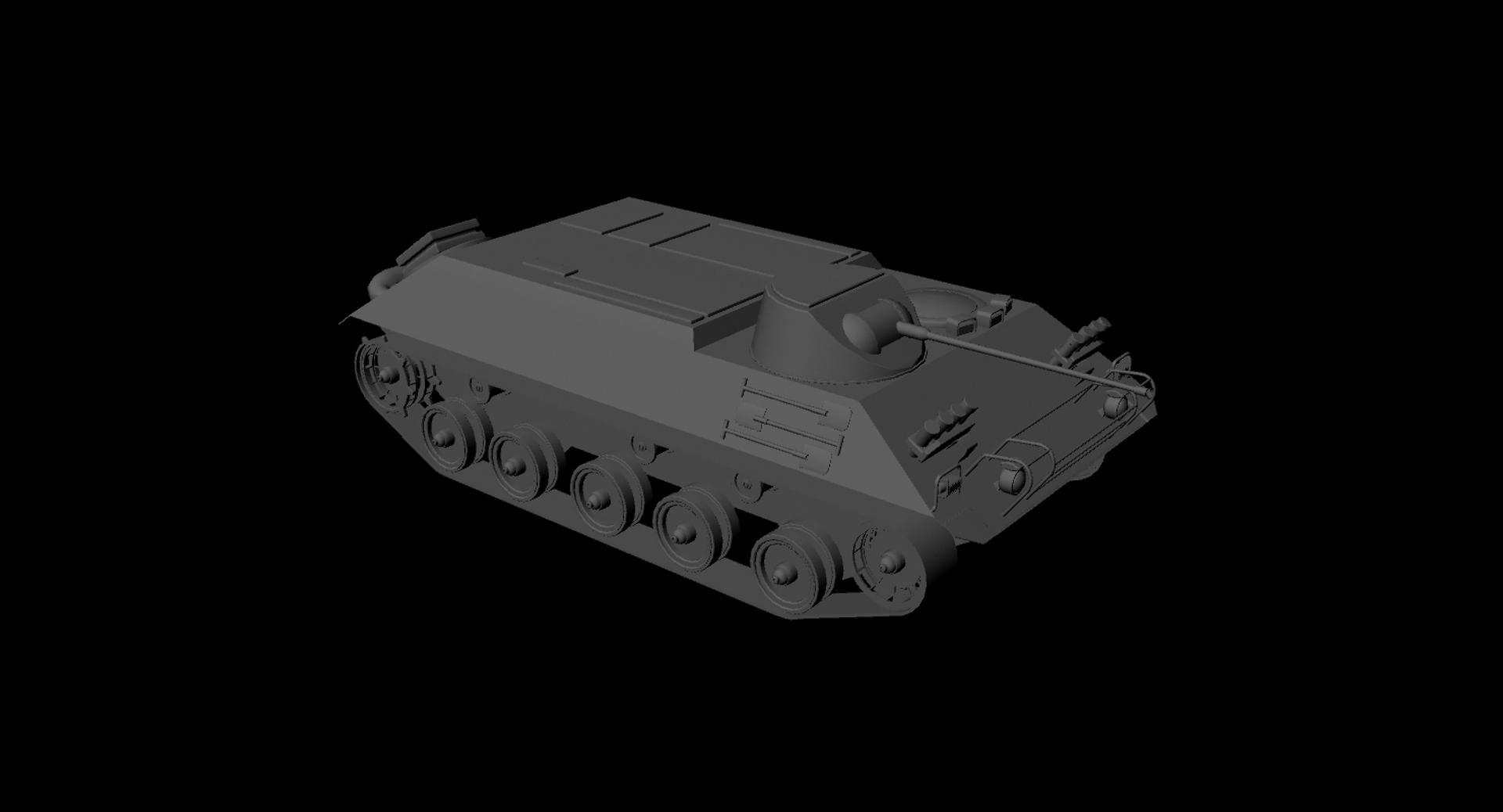 3d Wwii German Apc Hs-30