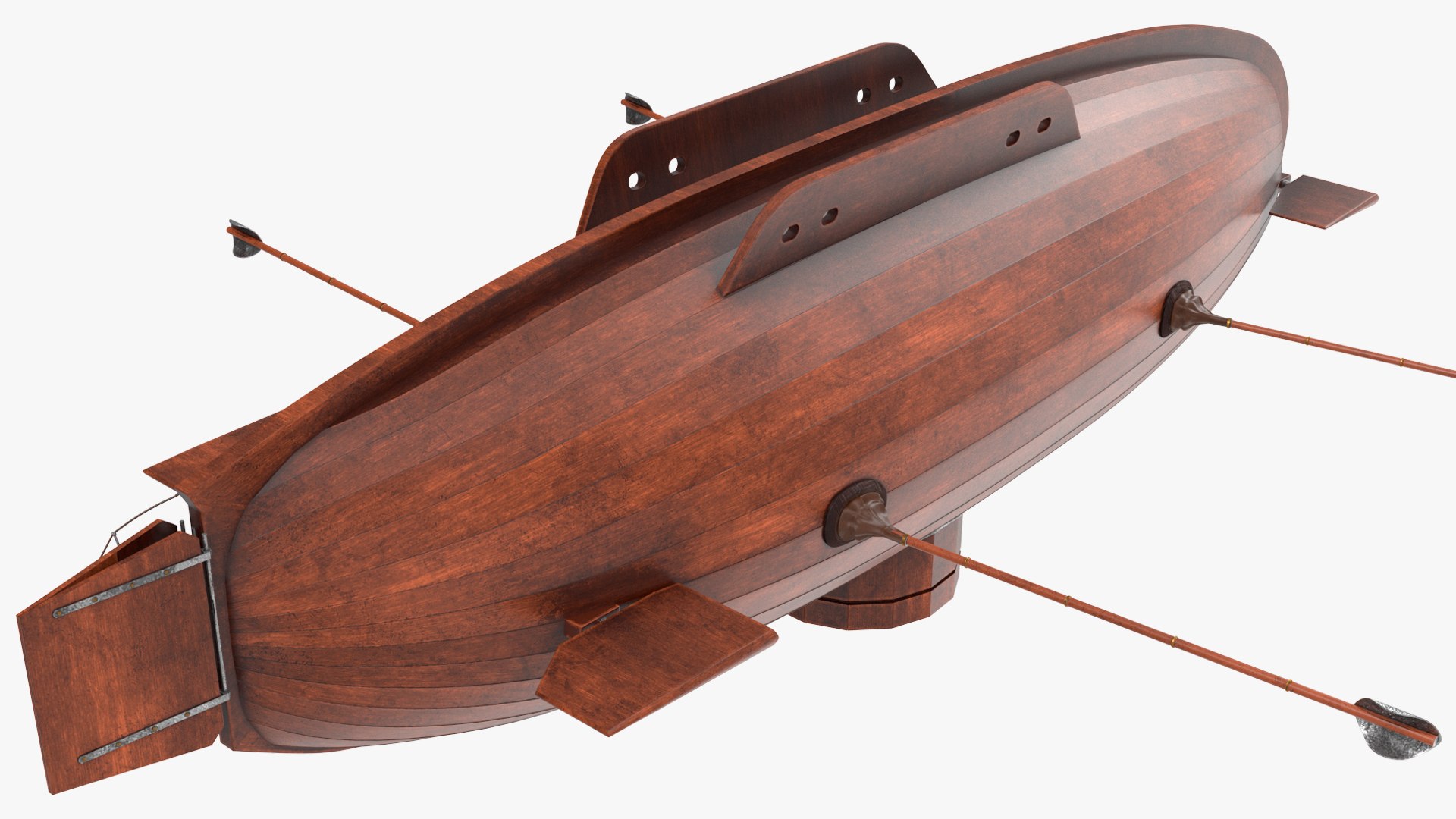 Realistic Model Of Drebbel Submarine Rigged 3D Model - TurboSquid 2234656
