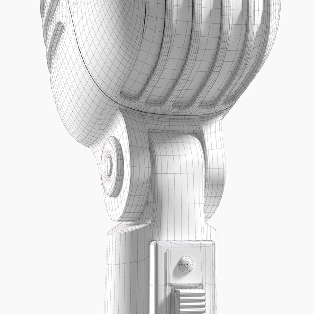 50s Microphone 3d C4d