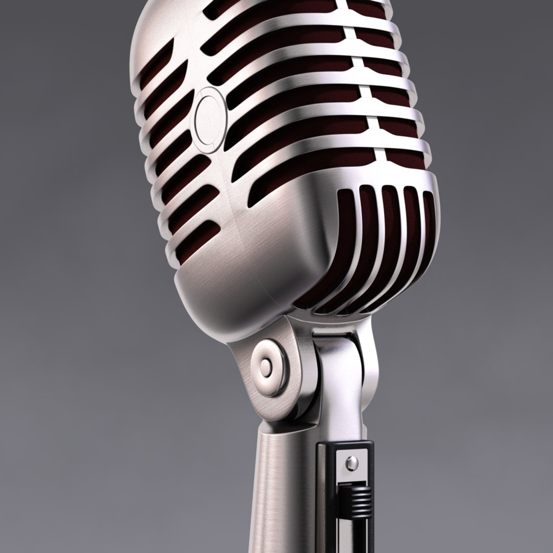 50s Microphone 3d C4d