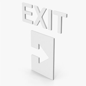 Exit Sign 3D Models for Download | TurboSquid