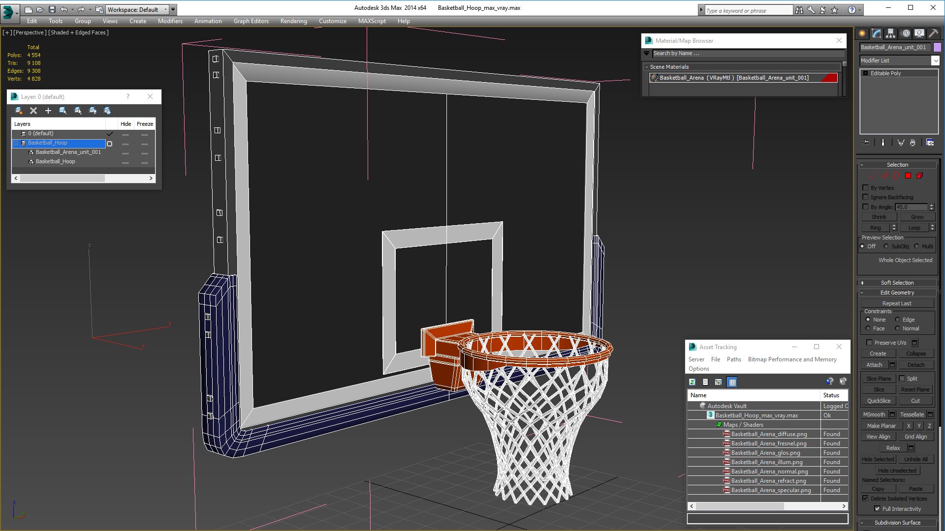 Basketball Hoop Baskets Throw Ball 3D Model - TurboSquid 1619508