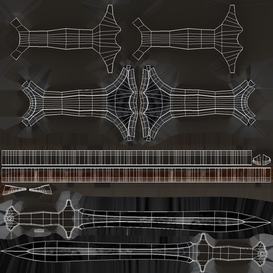 Double Sided Sword 2 3D Model - TurboSquid 1440678