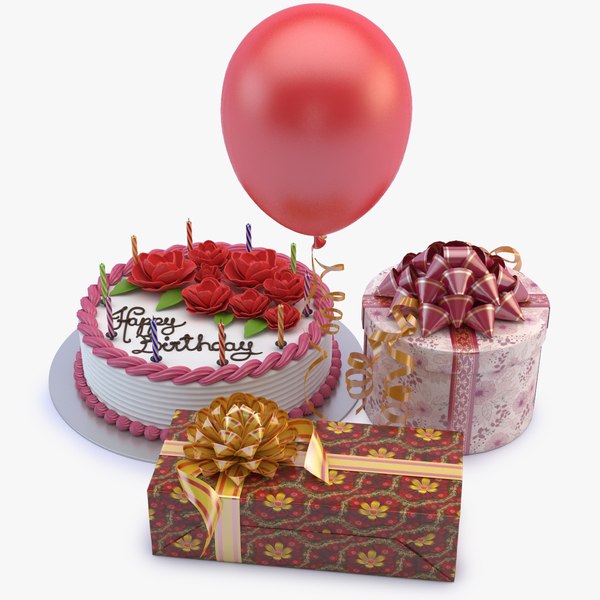 3d birthday cake model