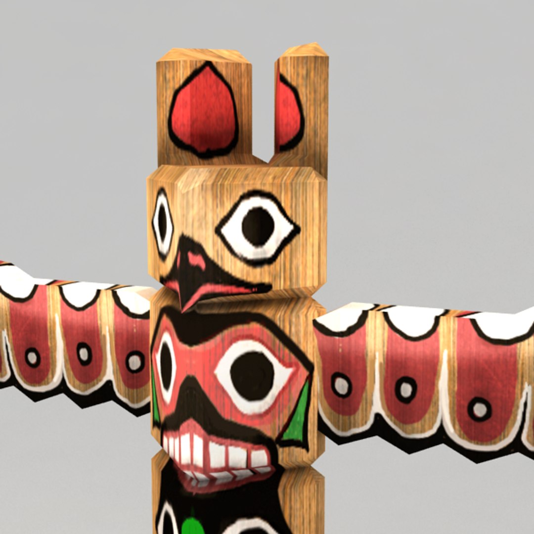3d Model Native Totem Pole