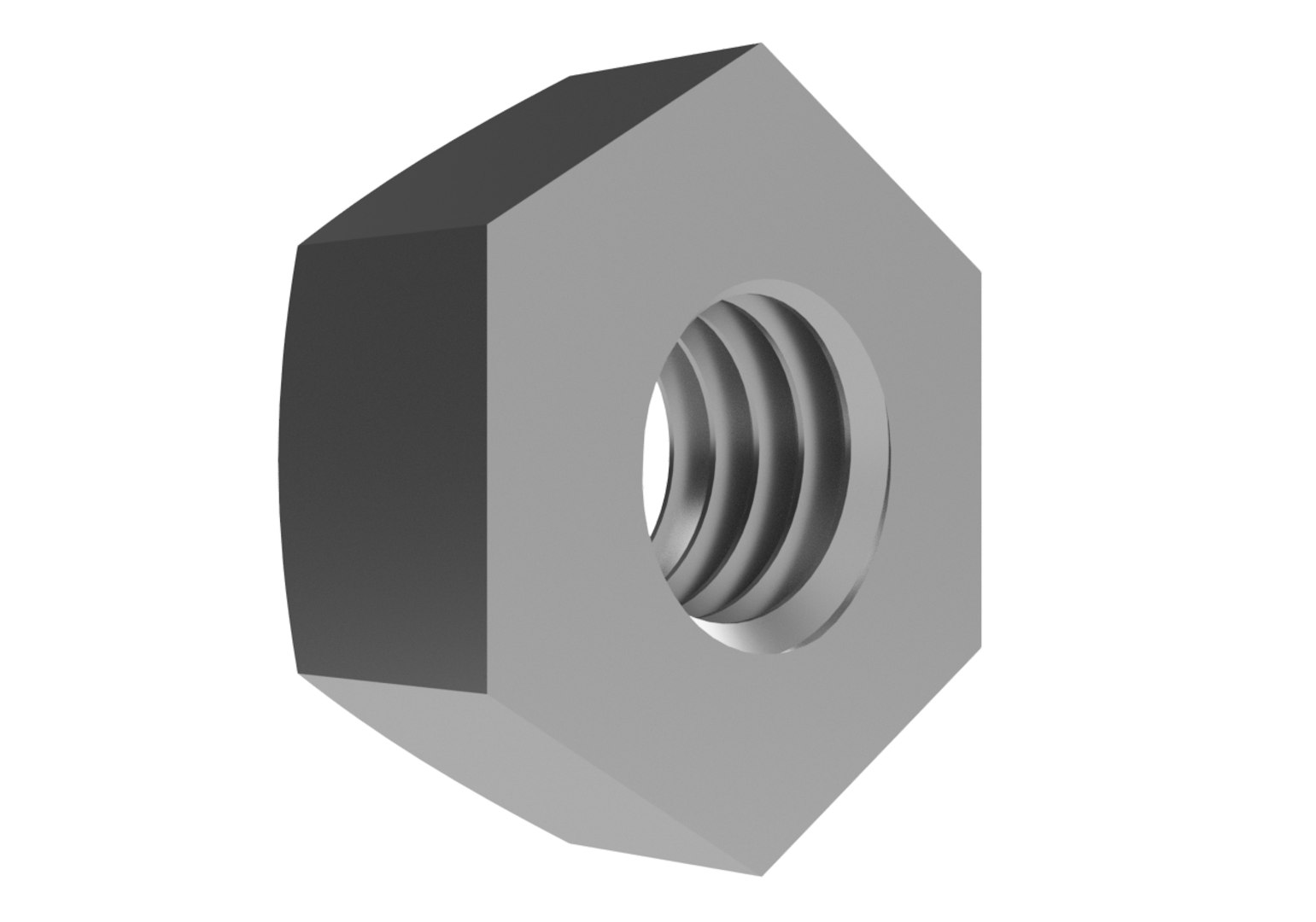 hexagonal metric nut dxf