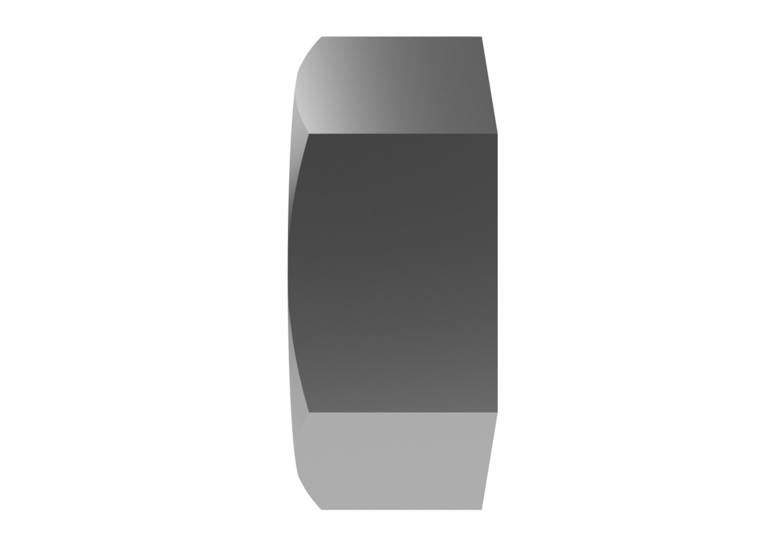 hexagonal metric nut dxf