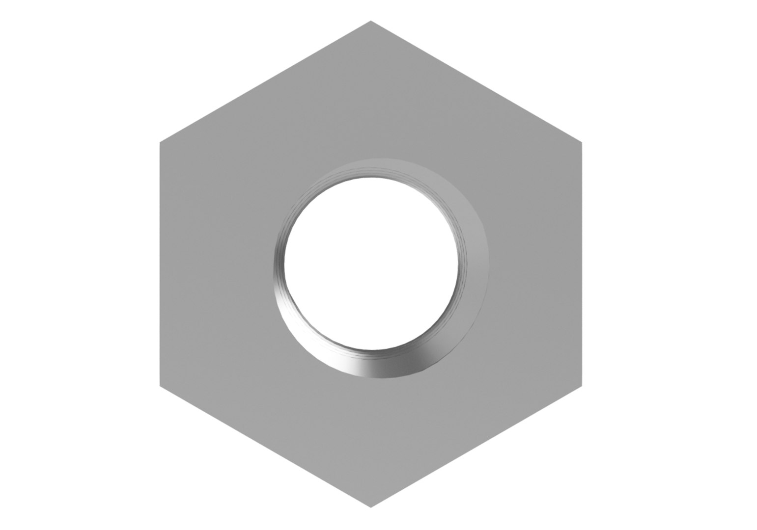 hexagonal metric nut dxf