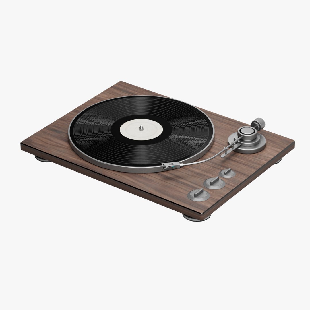 3D Vintage Turntable - TurboSquid 1834715