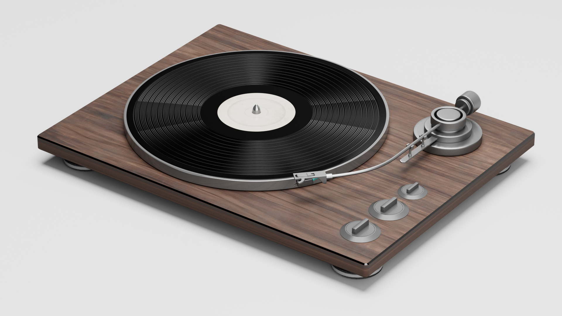 3D Vintage Turntable - TurboSquid 1834715
