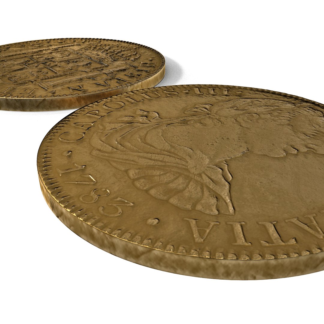 3dsmax Gold Doubloon
