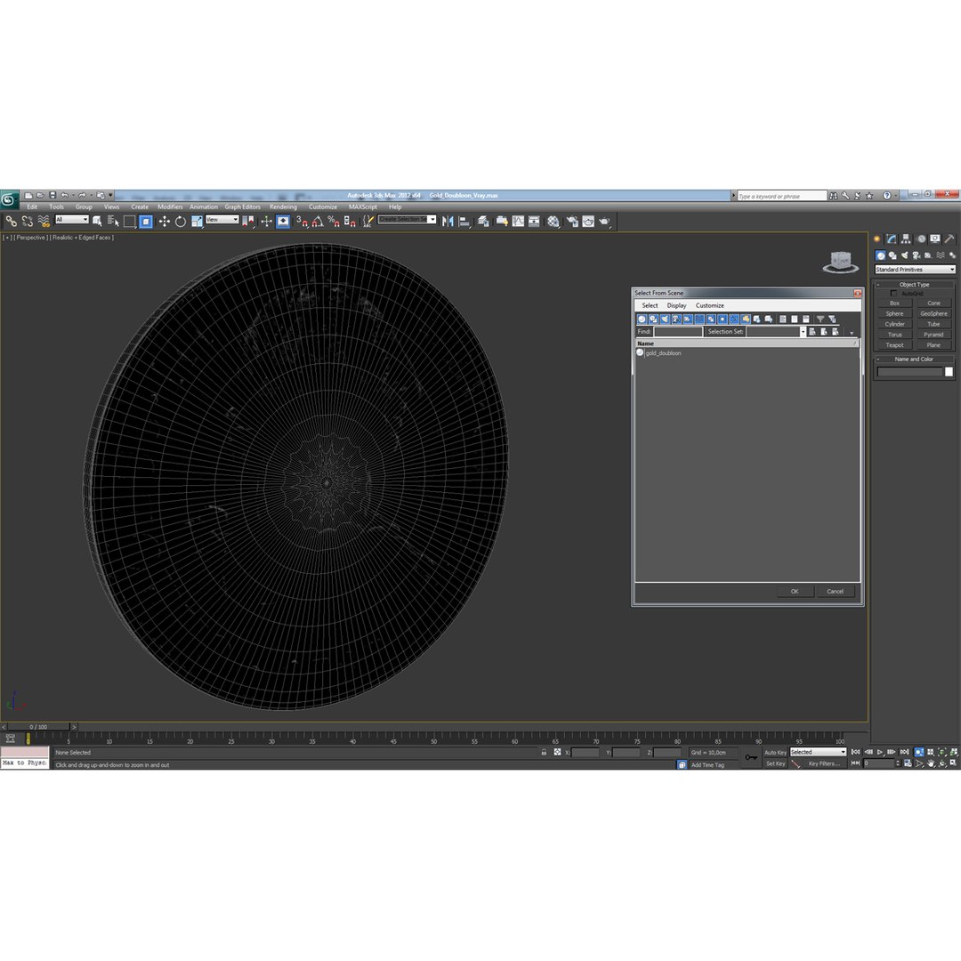 3dsmax Gold Doubloon