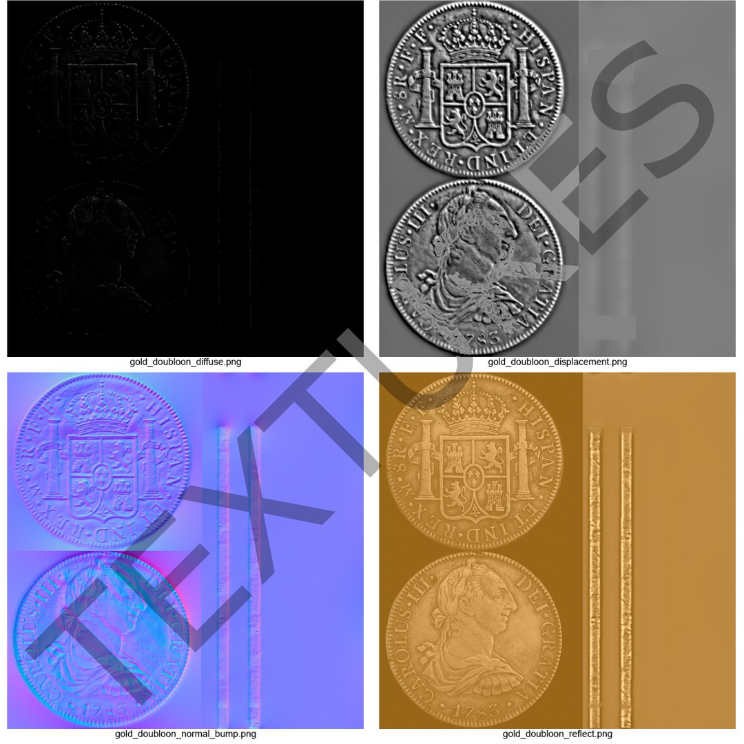 3dsmax Gold Doubloon