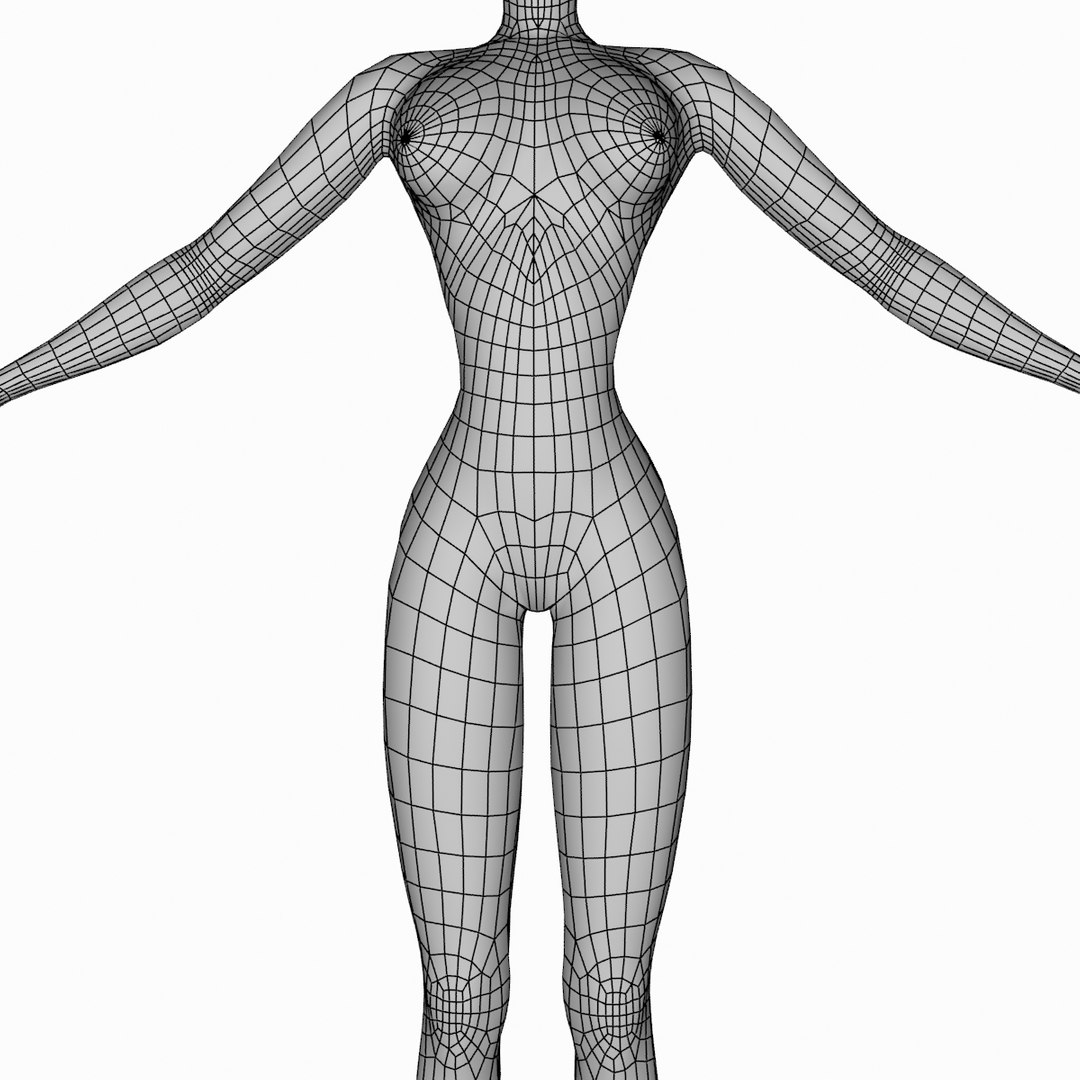 female woman 3d model