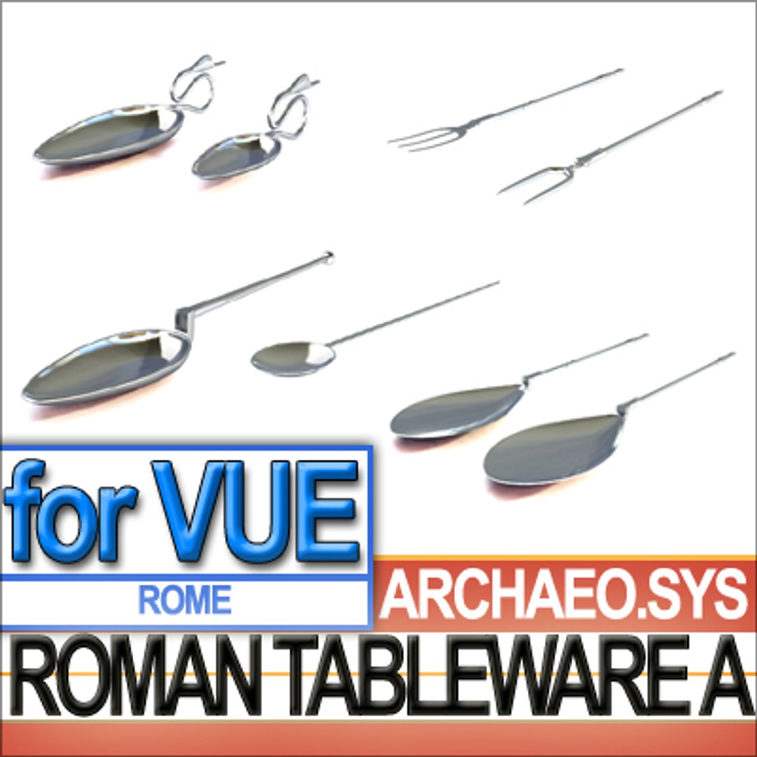 3ds Ancient Roman Tableware Table