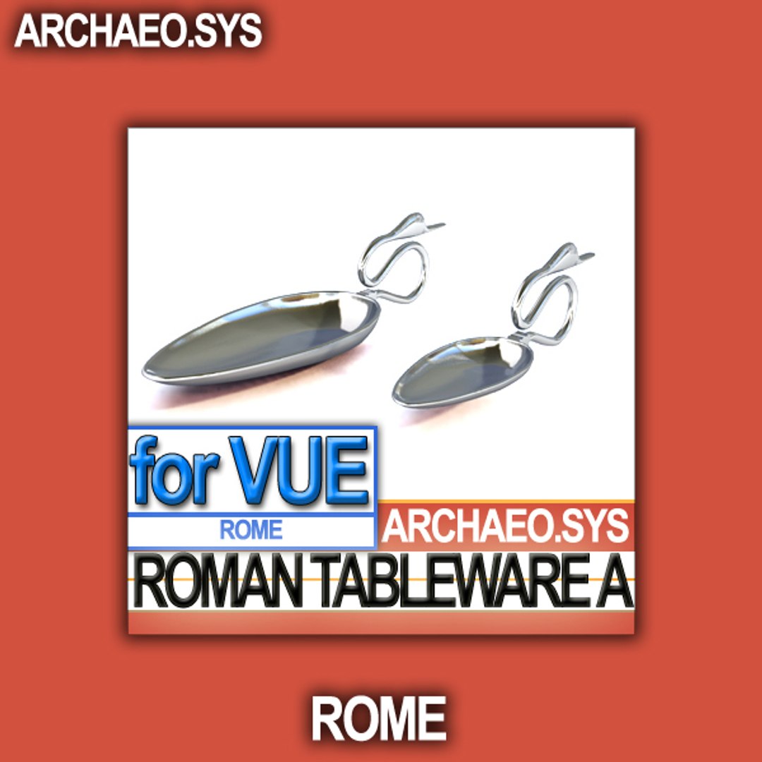 3ds Ancient Roman Tableware Table