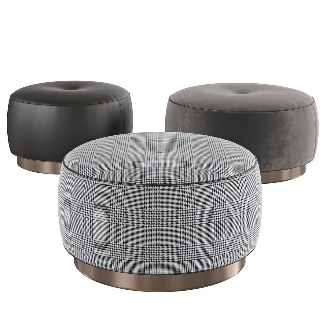 Pouf Torii Bold 3D - TurboSquid 2199091