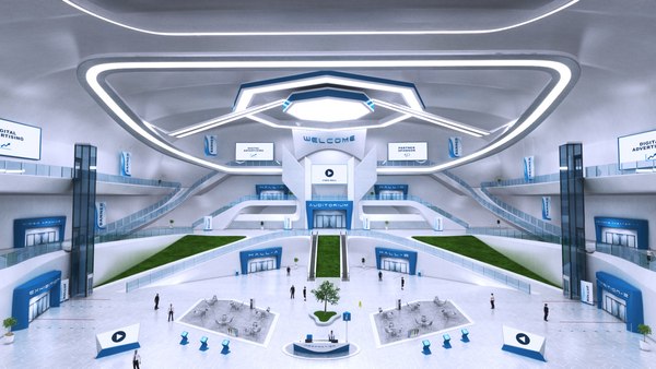 Futuristic E-Congress Lobby - 9 model - TurboSquid 1780276