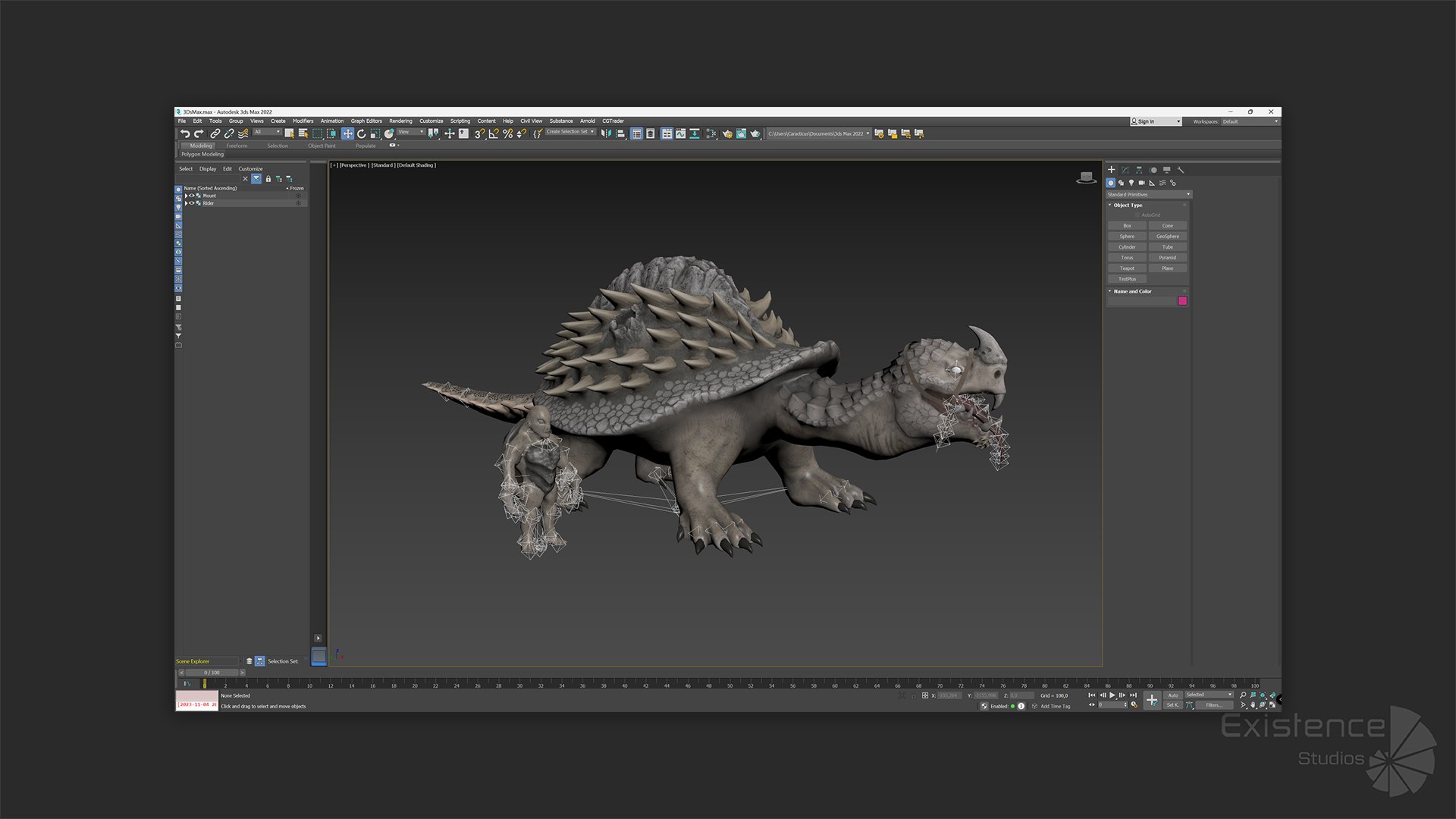 3D Turtles Mount Rider - Tortilla Ryder - Model - Creature Animated ...