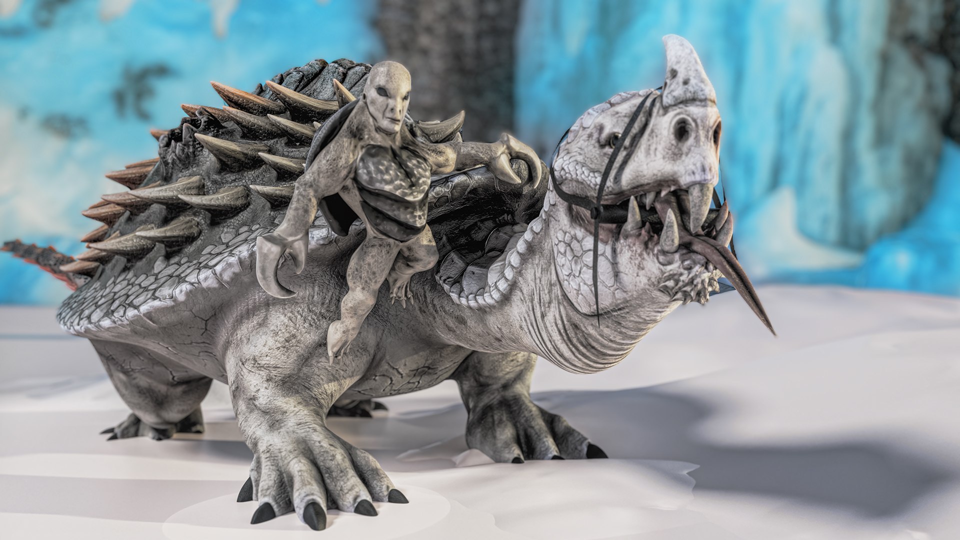 3D Turtles Mount Rider - Tortilla Ryder - Model - Creature Animated ...