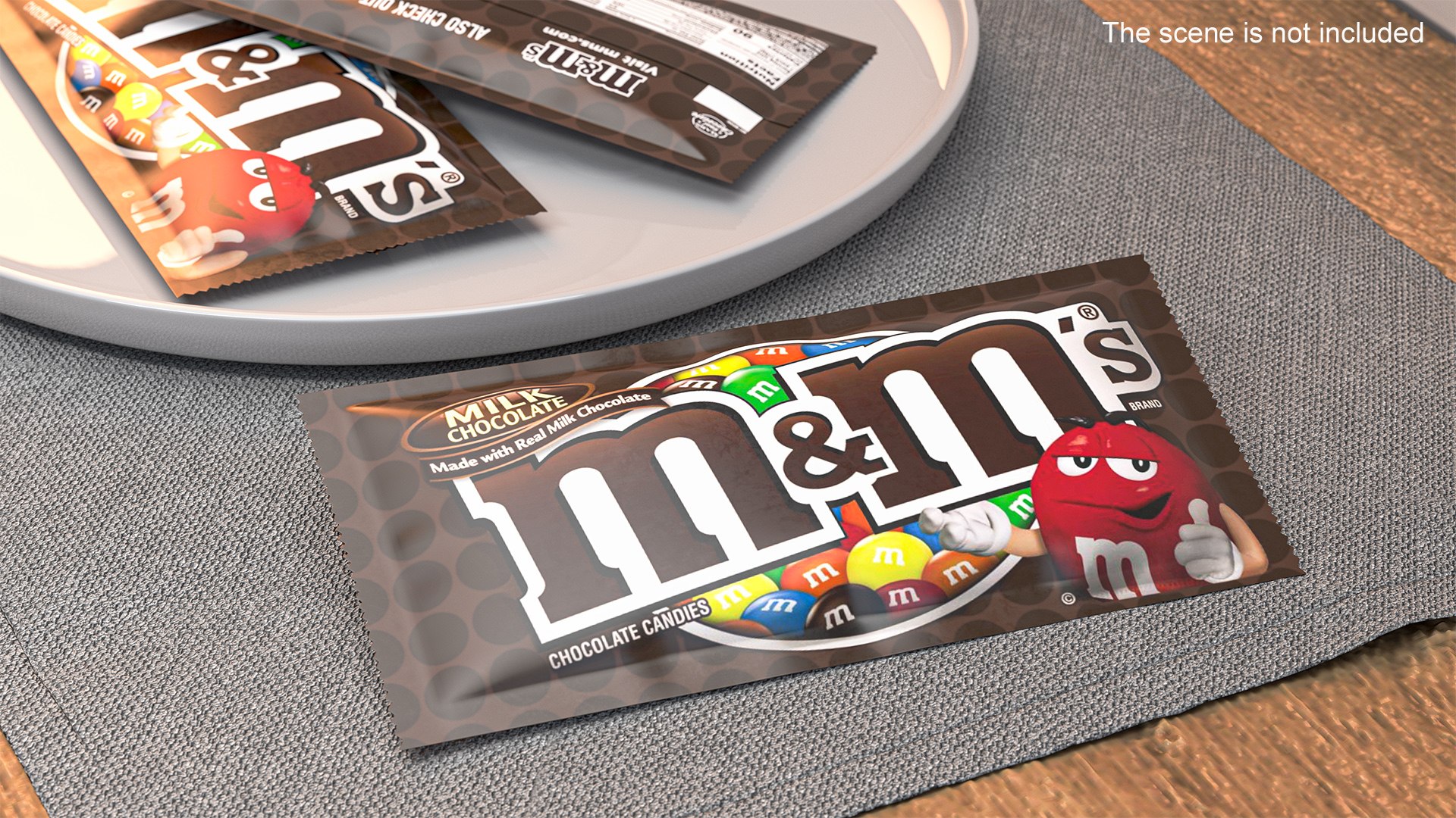 M And Ms Candy Package Brown 3D Model - TurboSquid 2286834