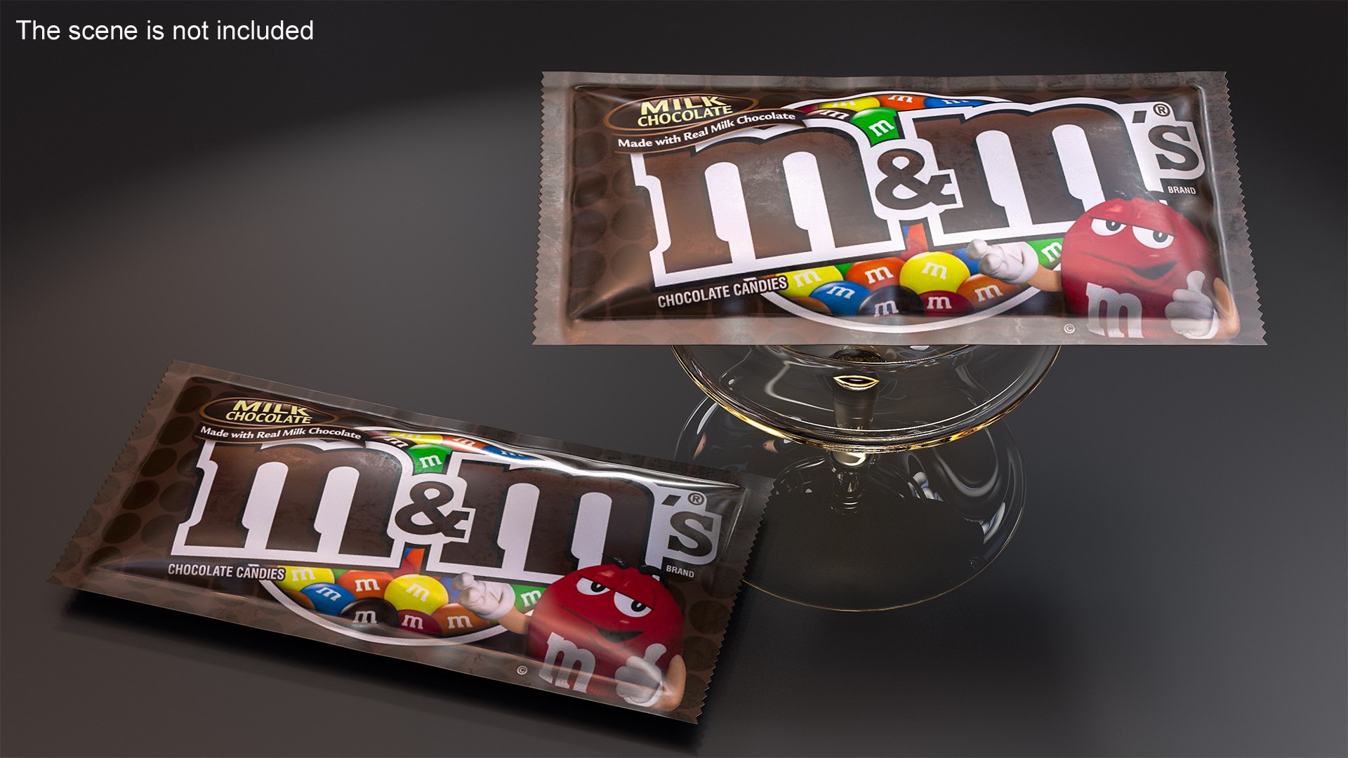 M And Ms Candy Package Brown 3D Model - TurboSquid 2286834