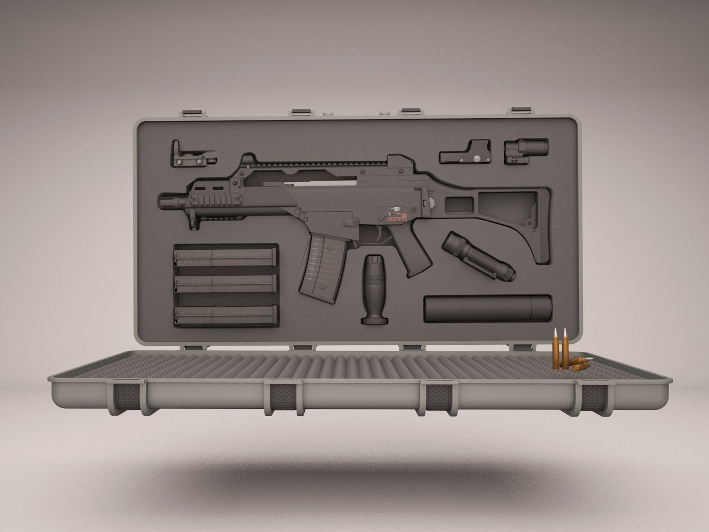 3D Case Weapons Gun Model - TurboSquid 1316583