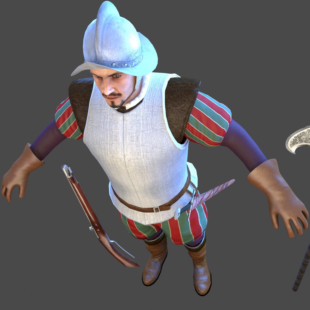 Conquistador Man Morion Model - TurboSquid 1455936