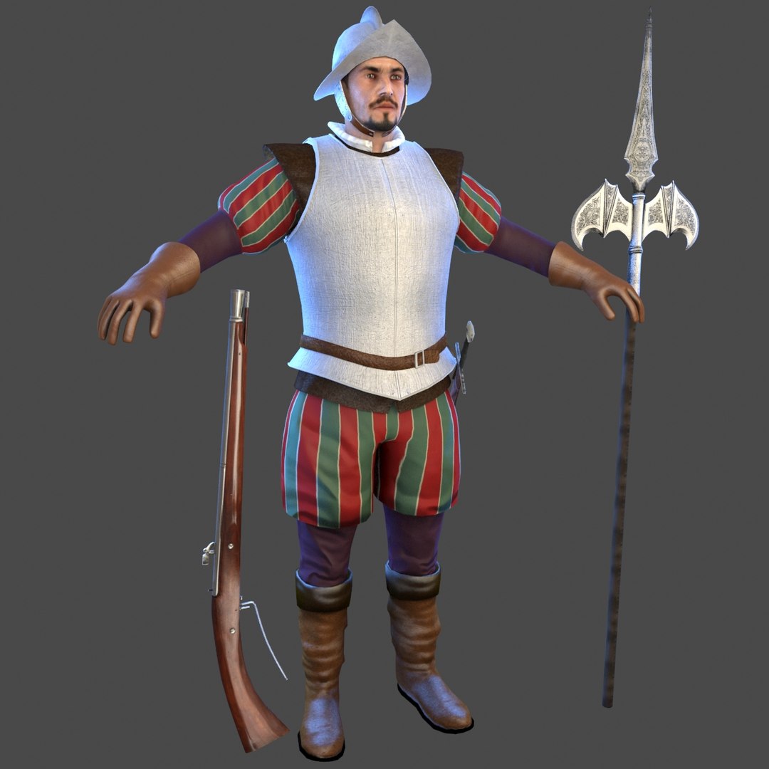 Conquistador Man Morion Model - TurboSquid 1455936