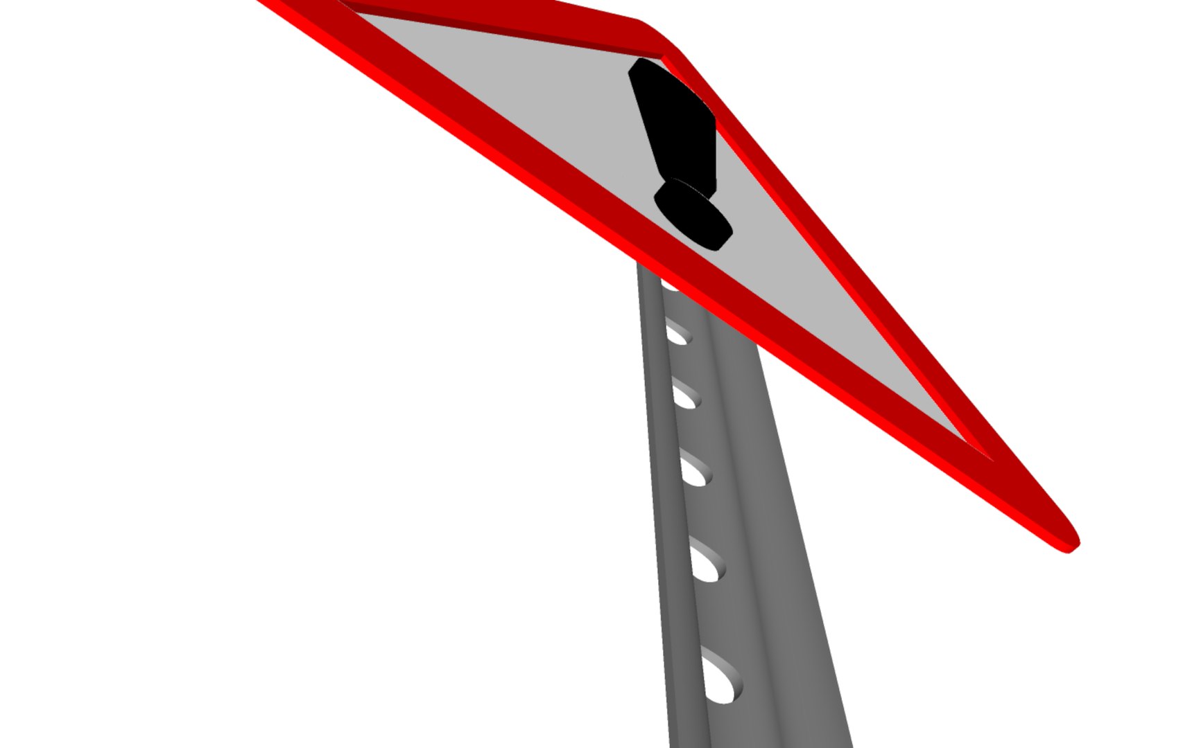 3D Model Caution Sign - TurboSquid 1896013