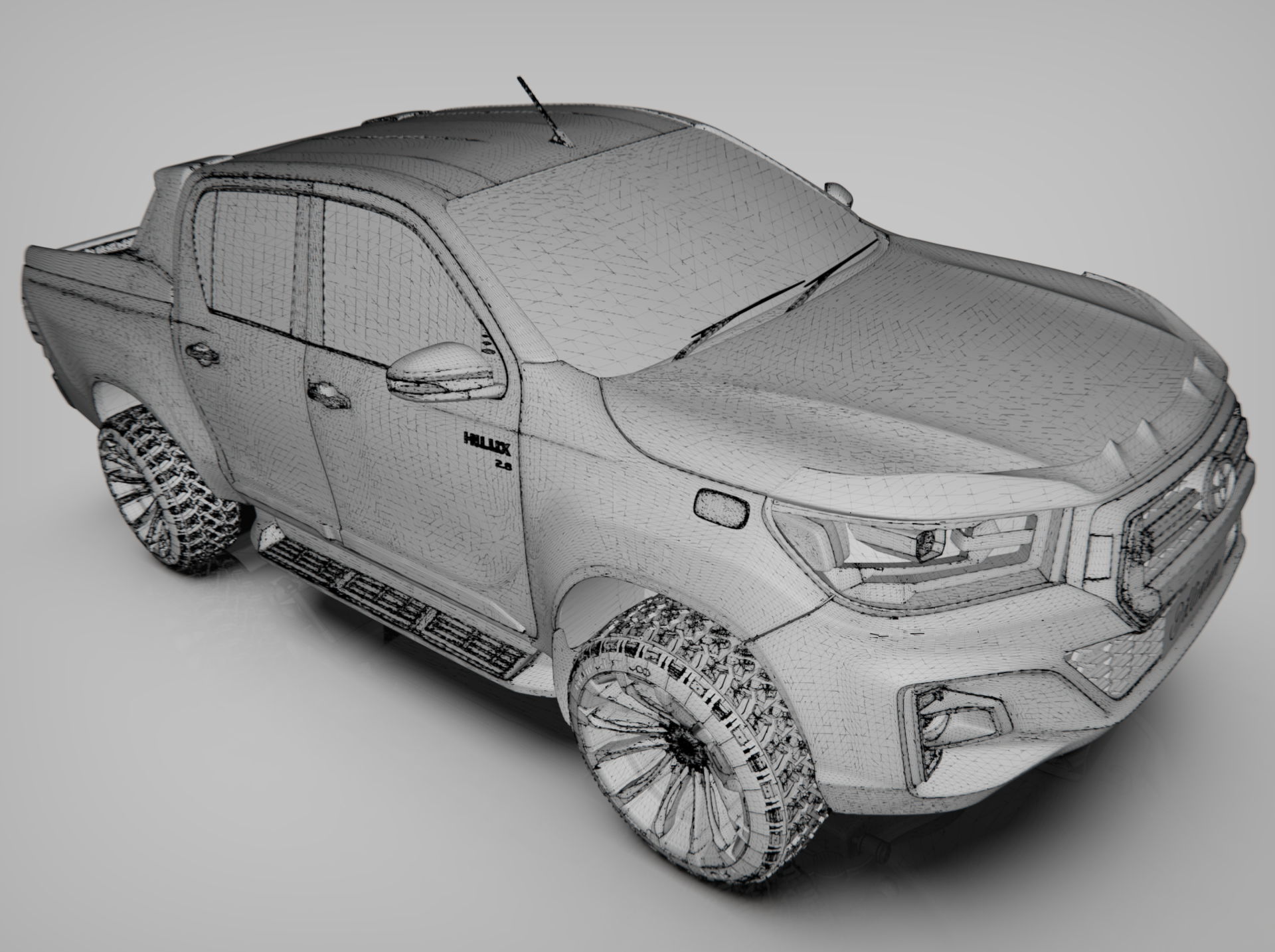 2021 toyota hilux 3D model - TurboSquid 1698446