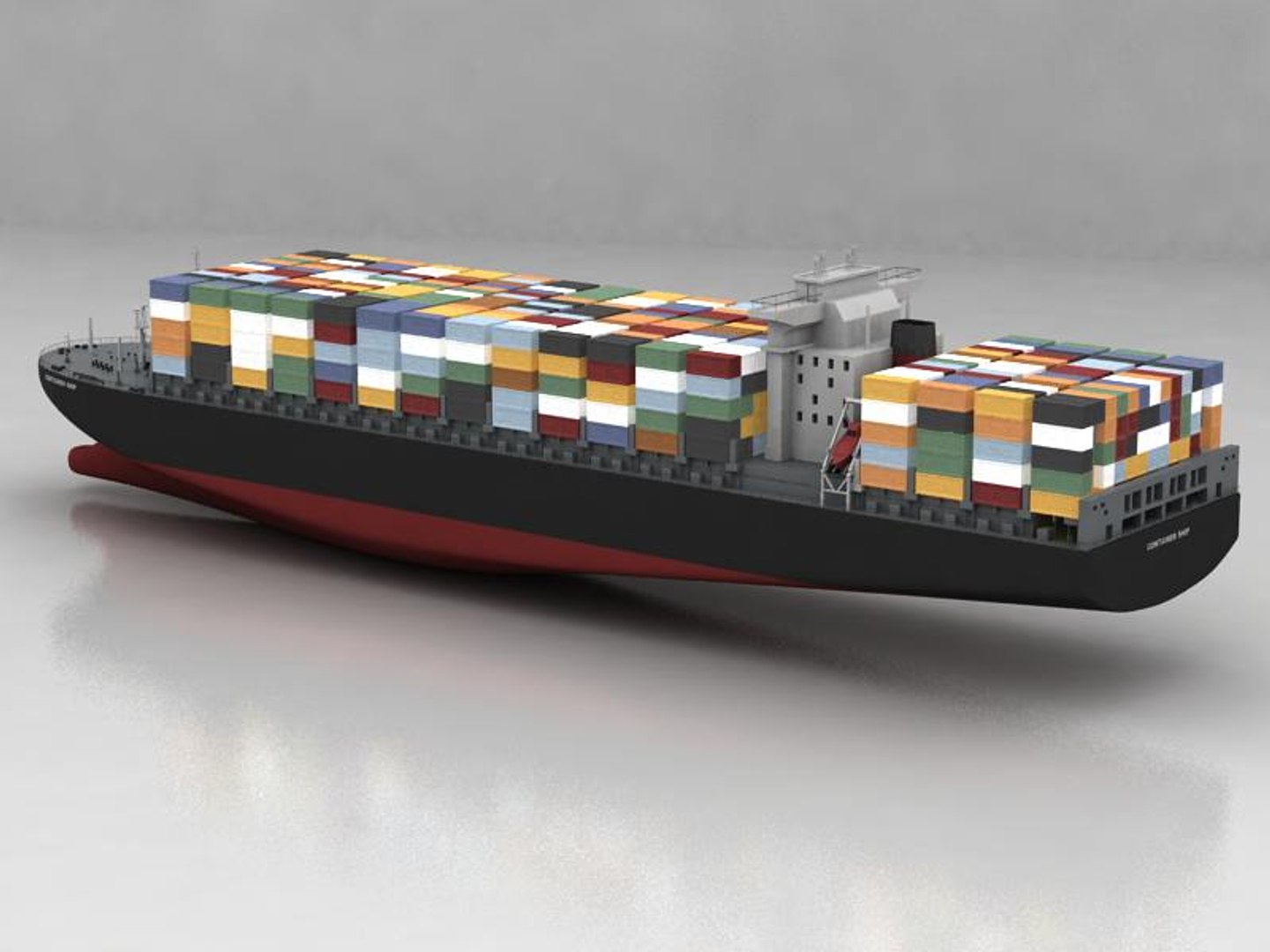 3D Container Ship - TurboSquid 1583361